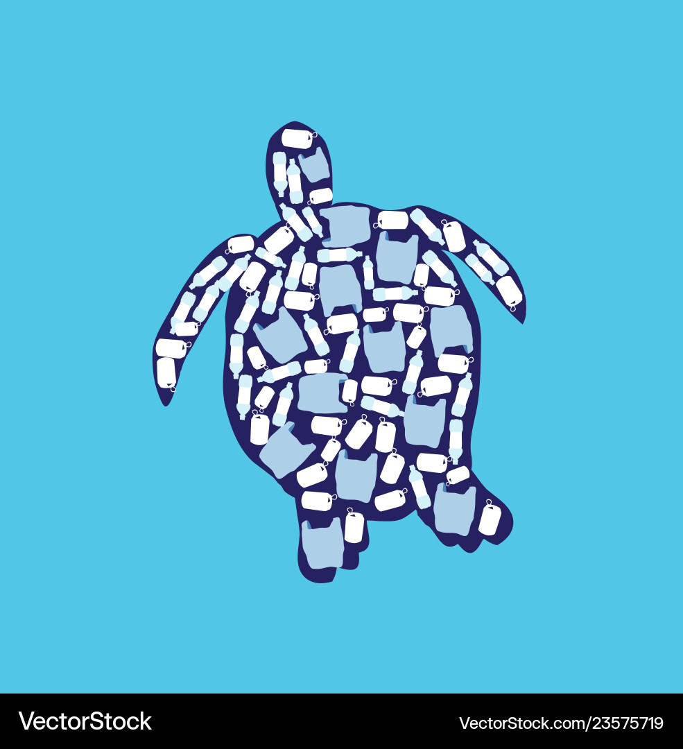 Ocean pollution Royalty Free Vector Image - VectorStock