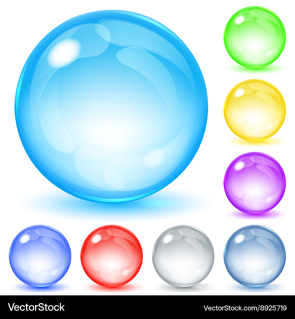 Opaque spheres Royalty Free Vector Image - VectorStock