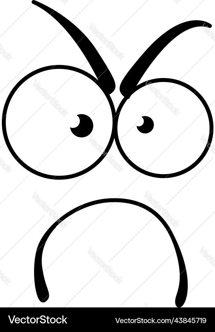 Sad Smiley Emoji Face Royalty Free Vector Image