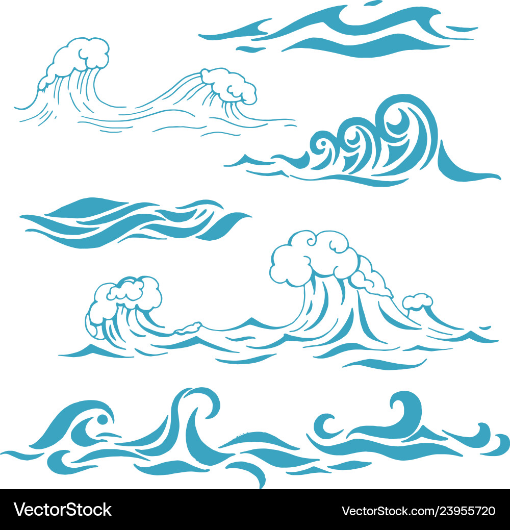Ocean Silhouette Vector