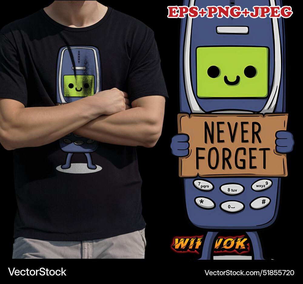 Never forget Royalty Free Vector Image - VectorStock