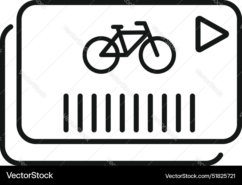 Bike sharing app showing bicycle icon for easy Vector Image