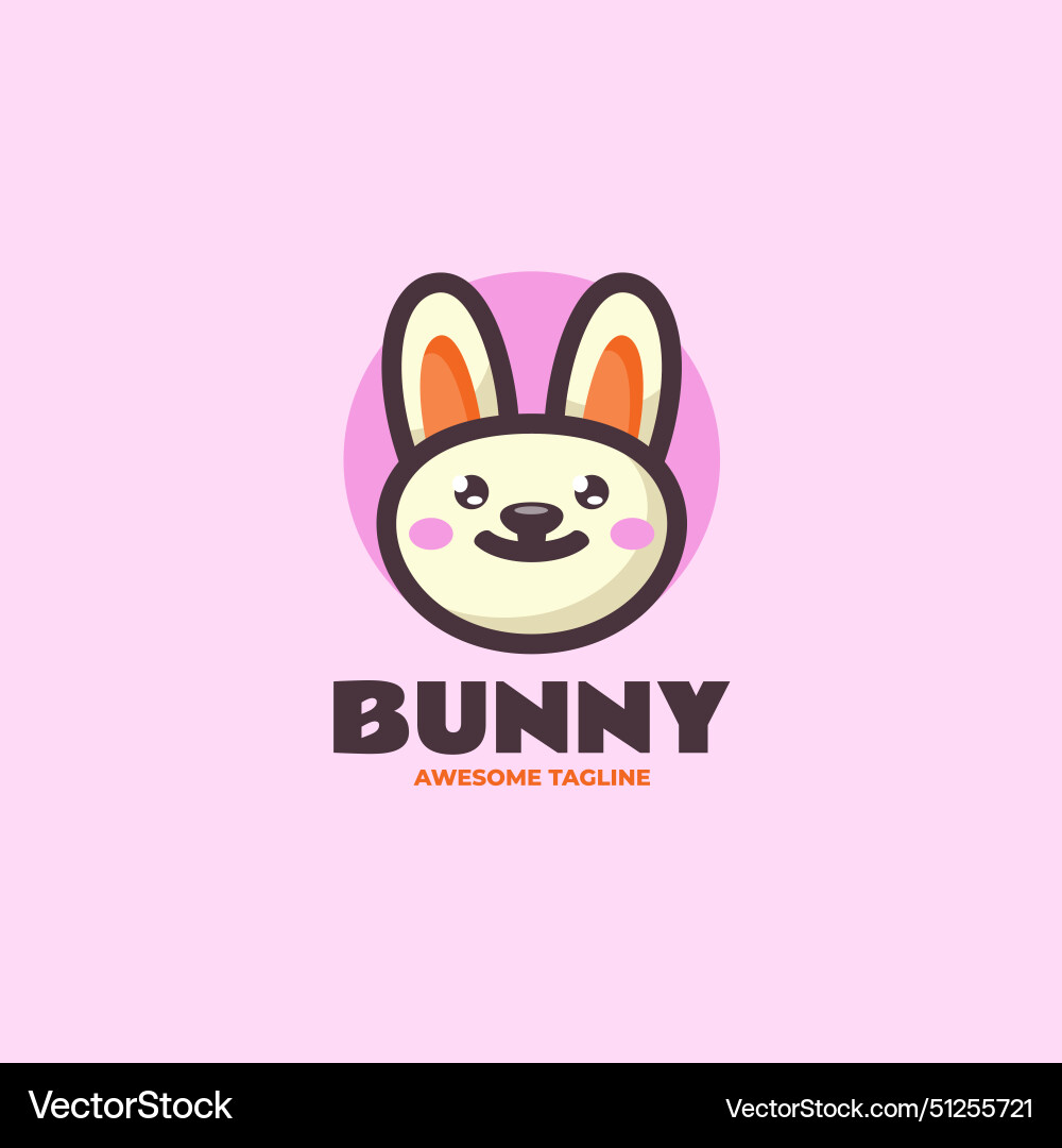 Bunny logo design Royalty Free Vector Image - VectorStock