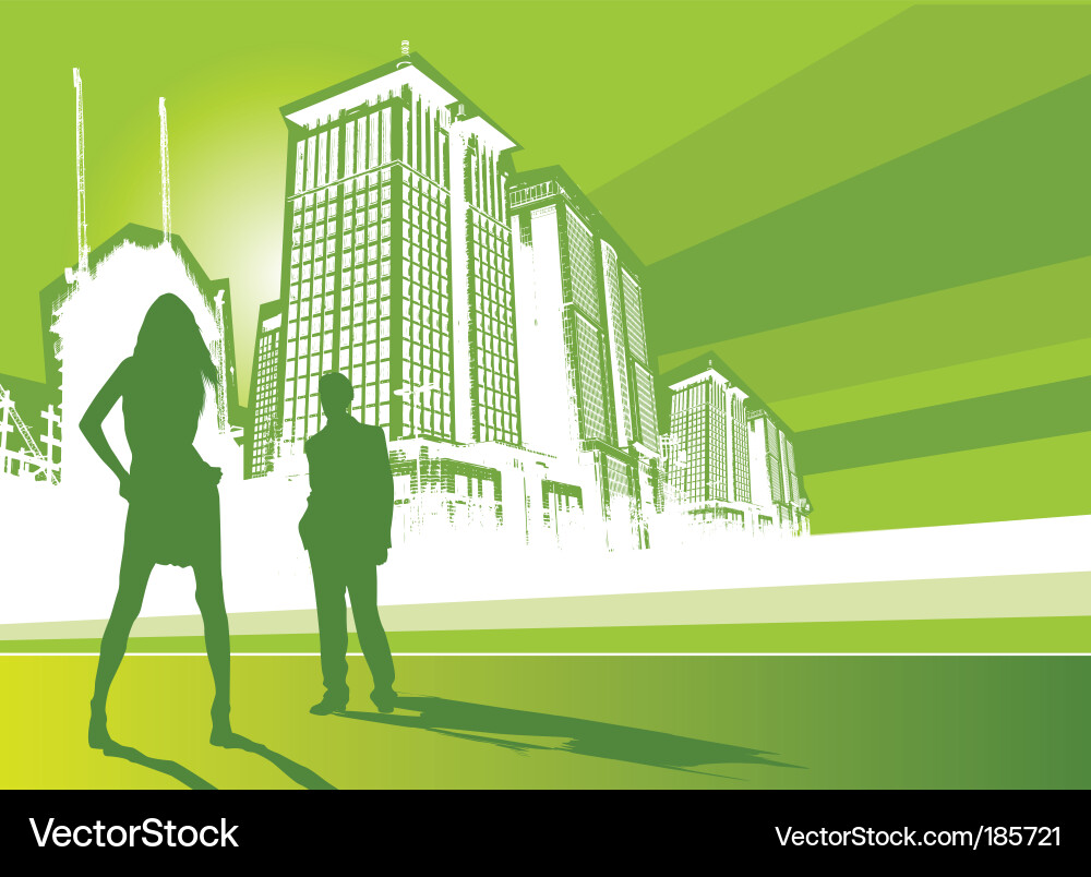 City life Royalty Free Vector Image - VectorStock
