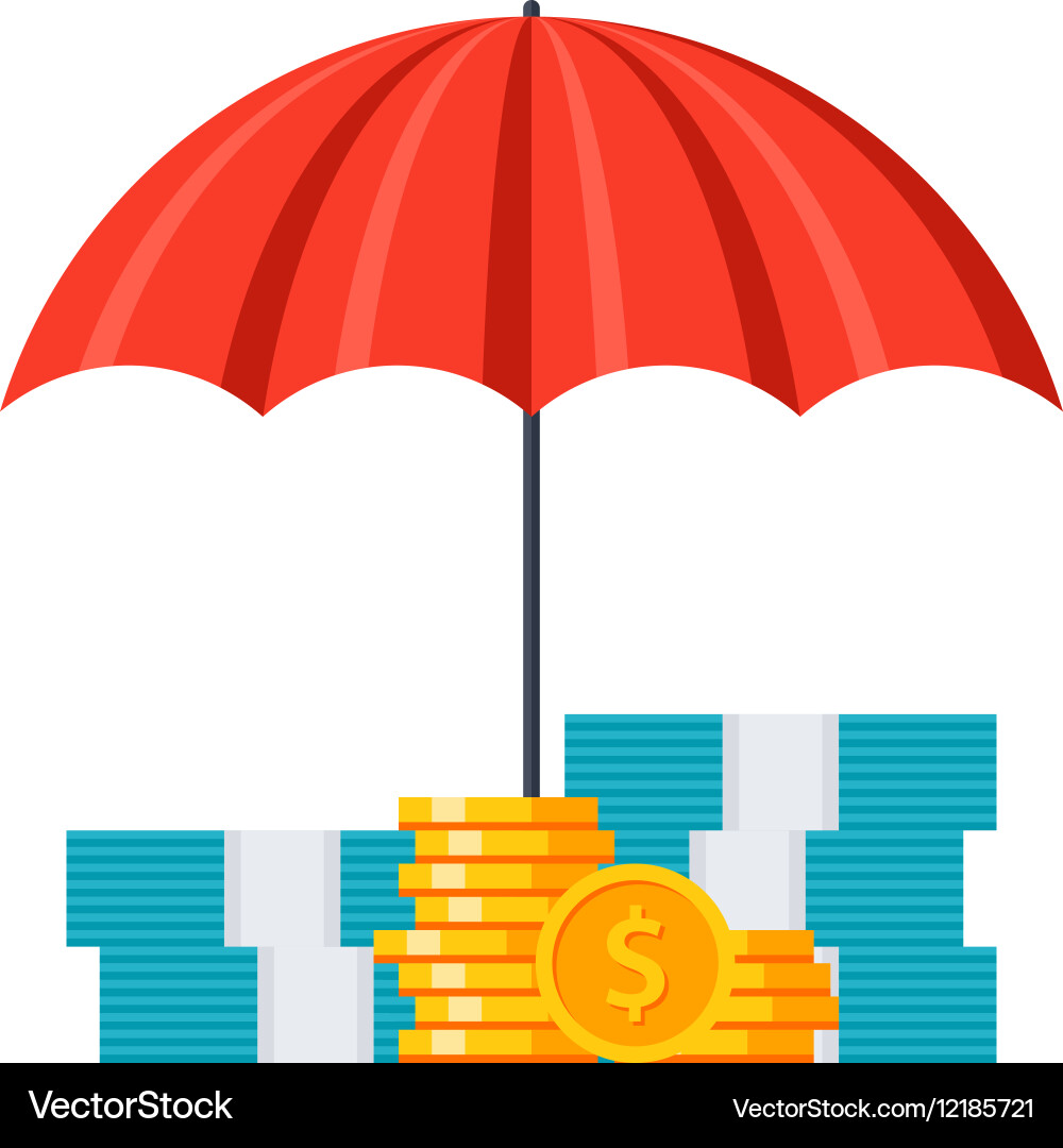 Investment insurance concept Royalty Free Vector Image