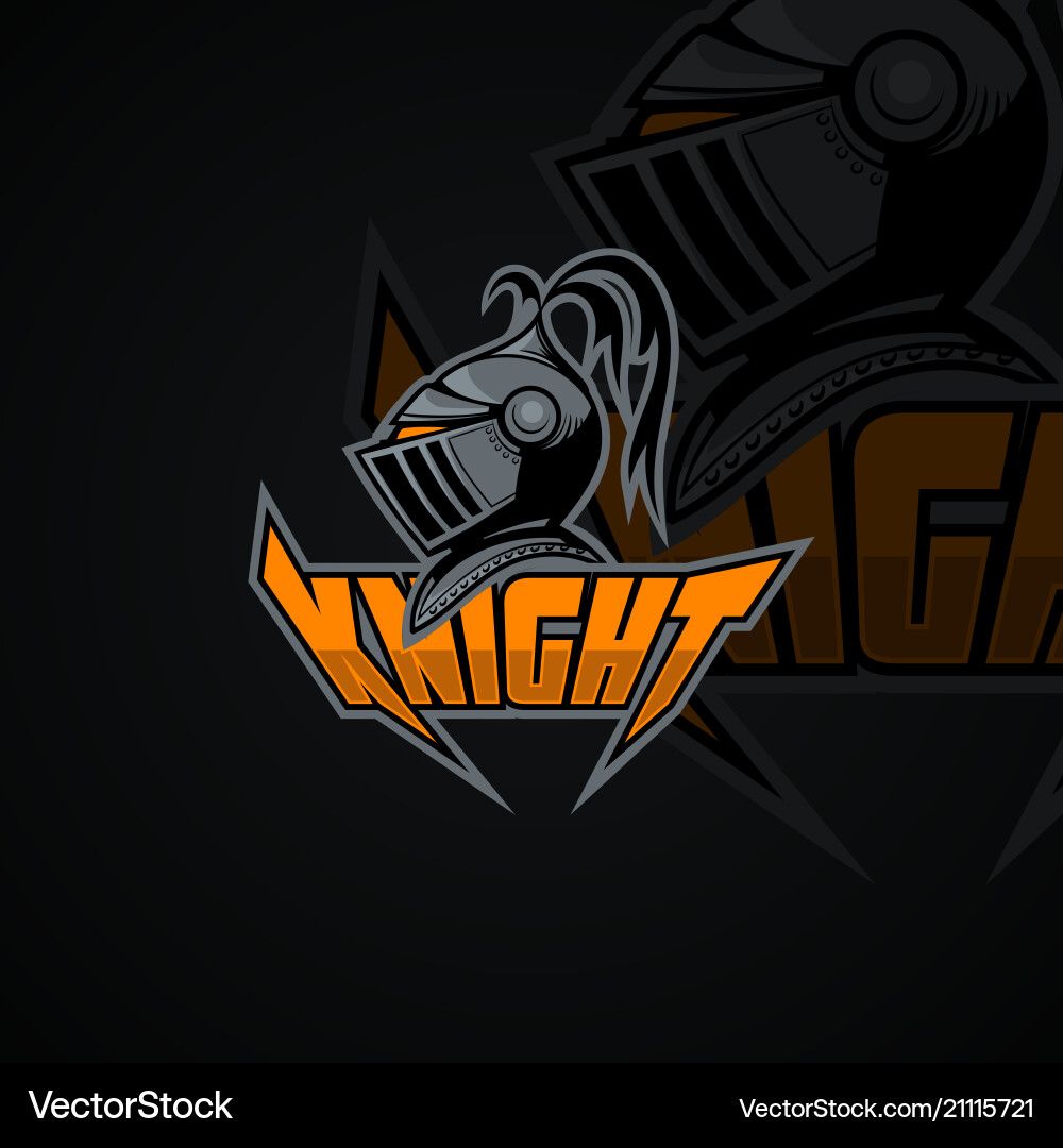 Knight logo high resolution image Royalty Free Vector Image