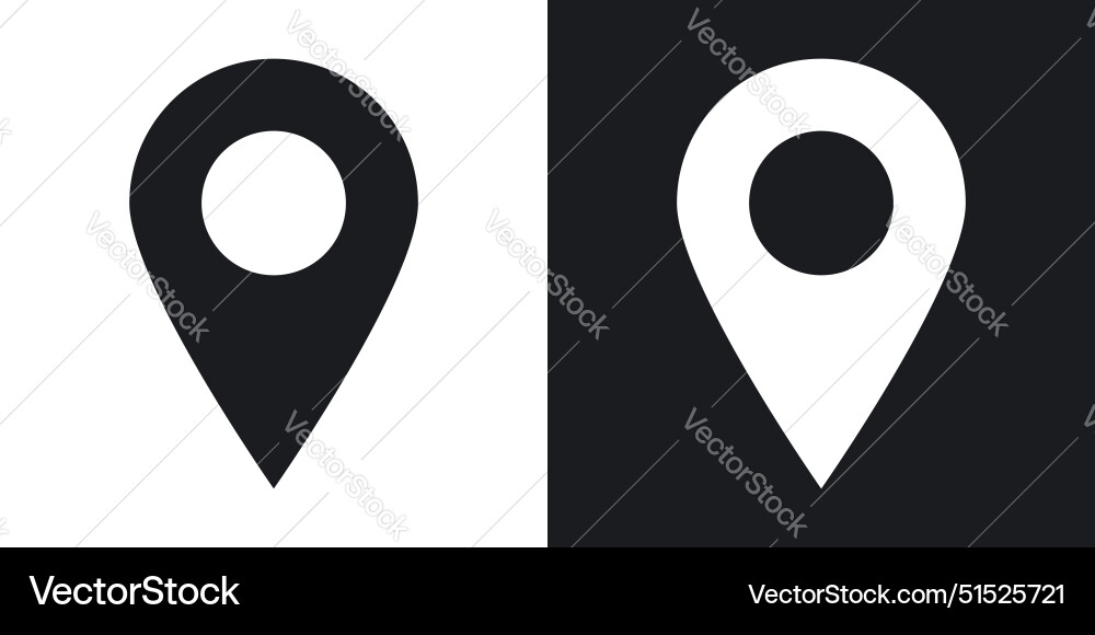 Map marker icon Royalty Free Vector Image - VectorStock