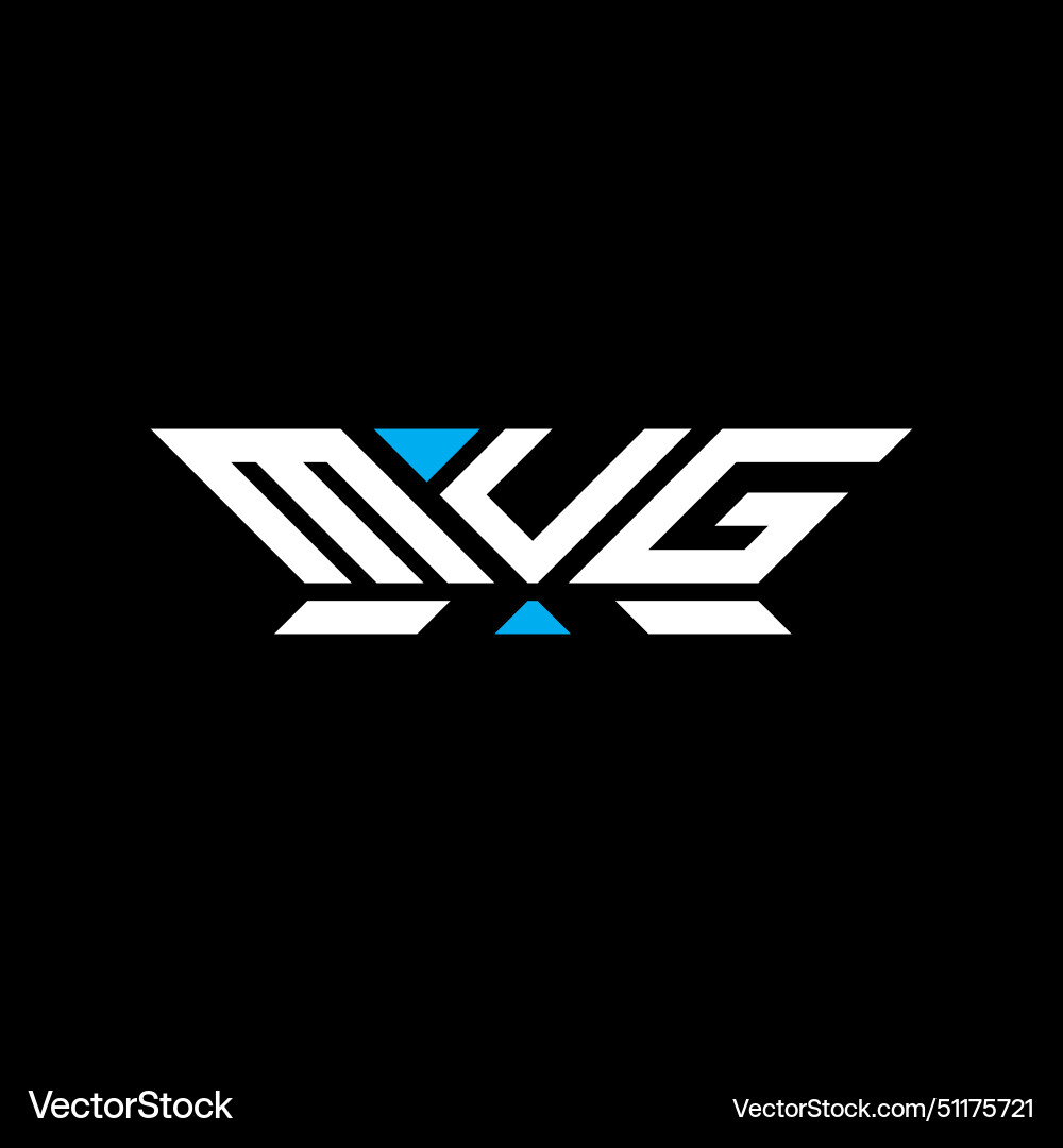 Mug letter logo design simple and modern Vector Image