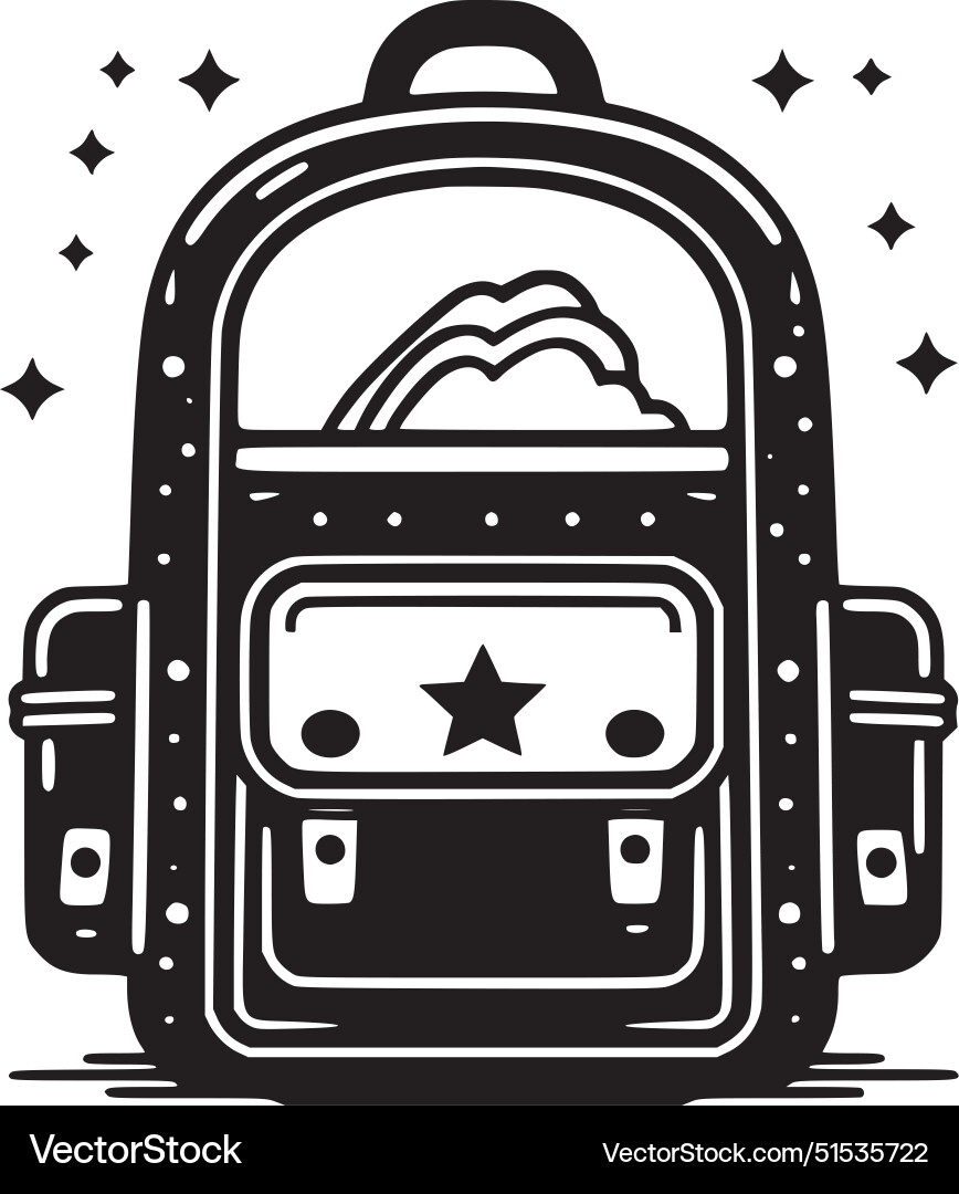 Back to school - minimalist and flat logo Vector Image