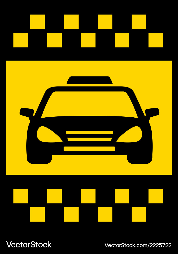Cab transport background Royalty Free Vector Image