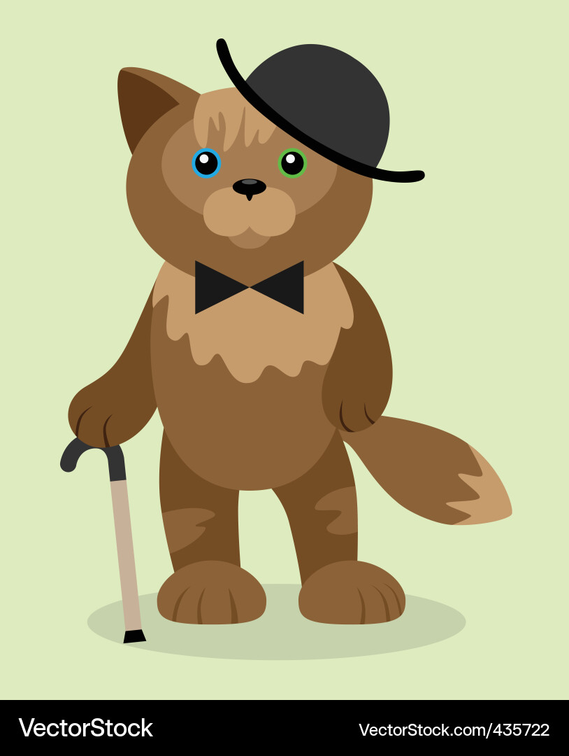 Cartoon cat Royalty Free Vector Image - VectorStock