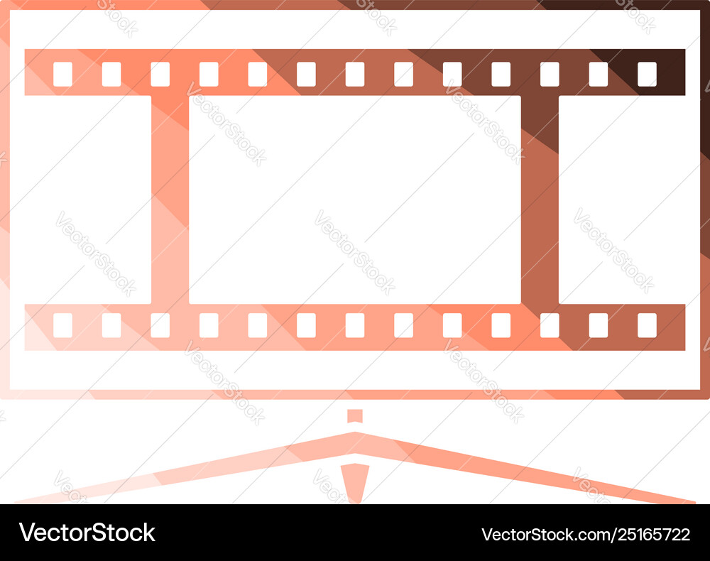 Cinema tv screen icon Royalty Free Vector Image