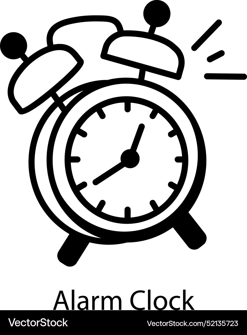 Alarm clock Royalty Free Vector Image - VectorStock