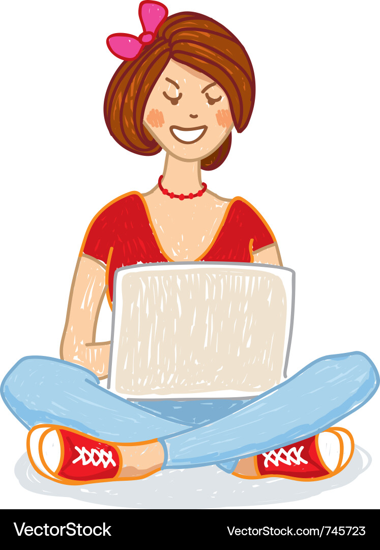 Beautiful girl Royalty Free Vector Image - VectorStock