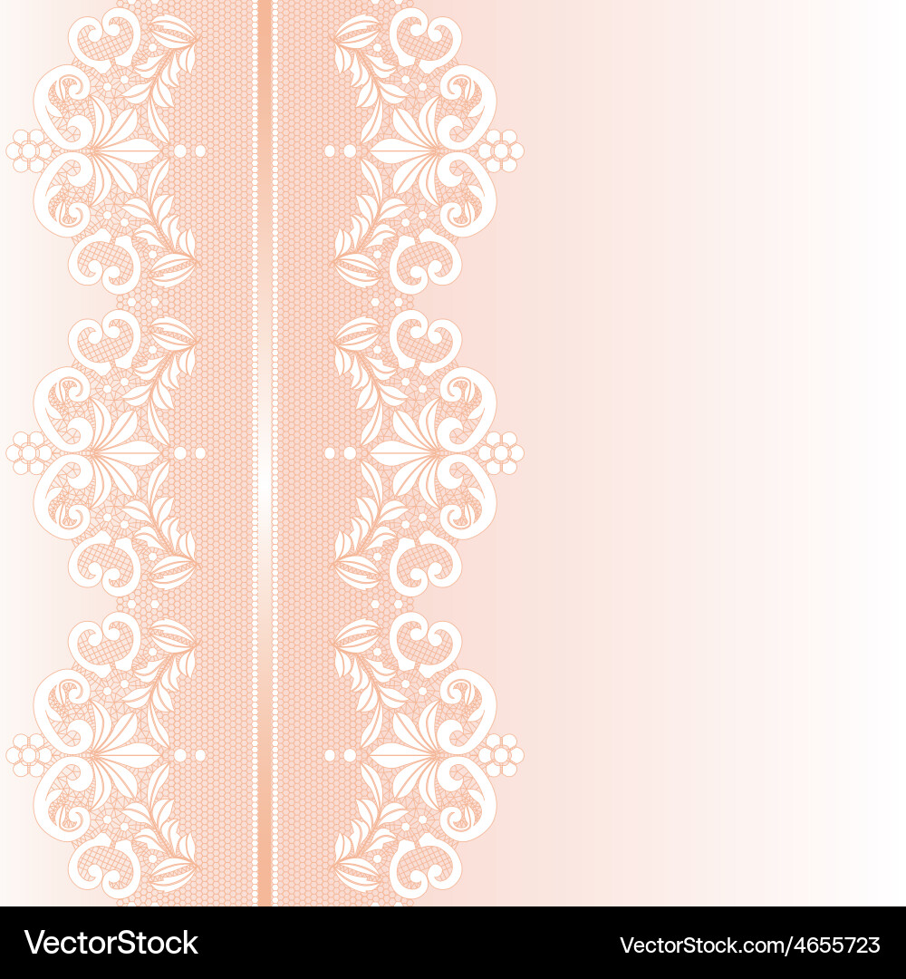 Floral lace pattern Royalty Free Vector Image - VectorStock