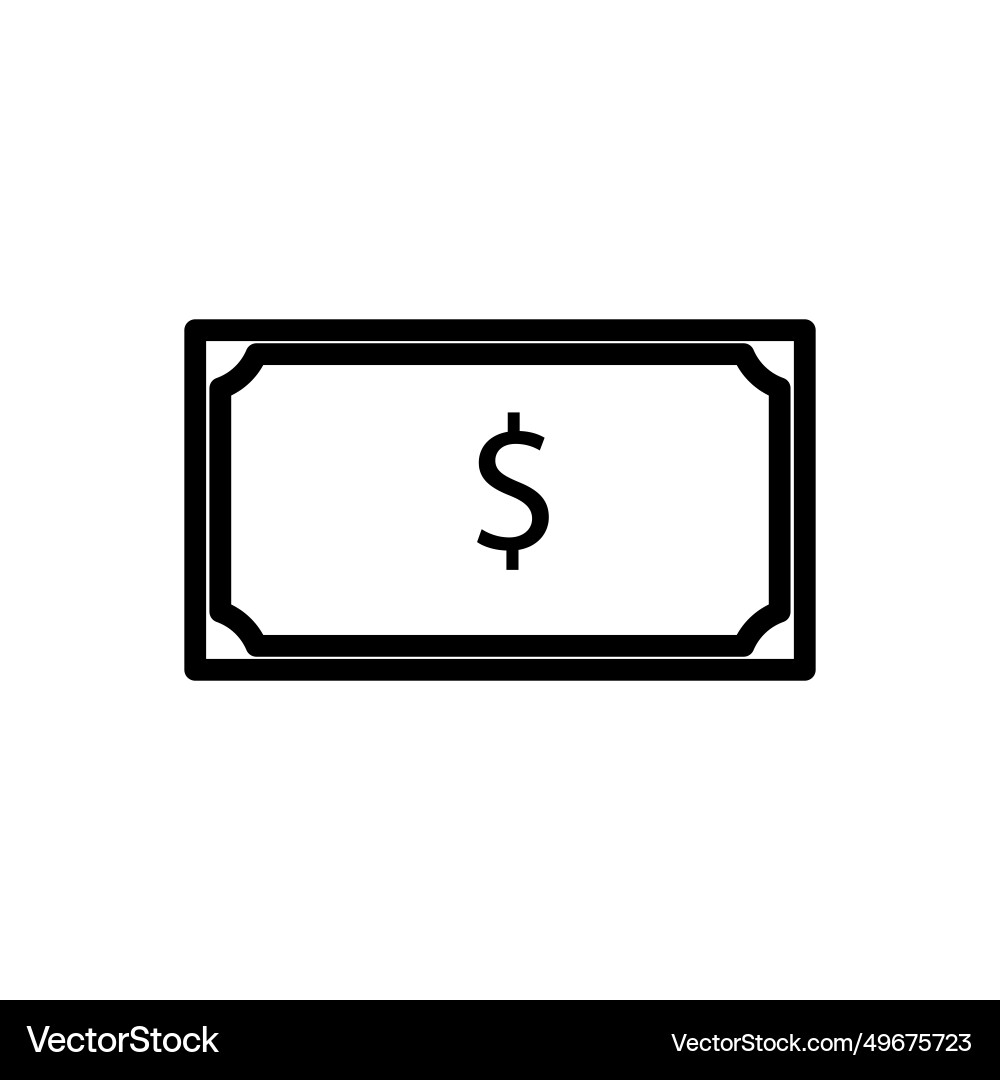 Money line icon logo Royalty Free Vector Image