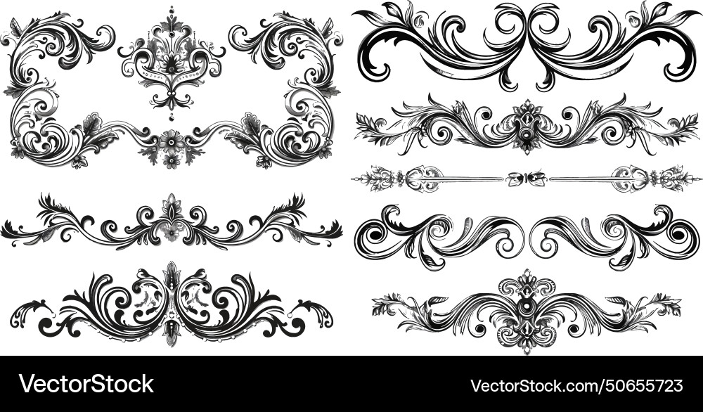 Vintage frames and banners Royalty Free Vector Image