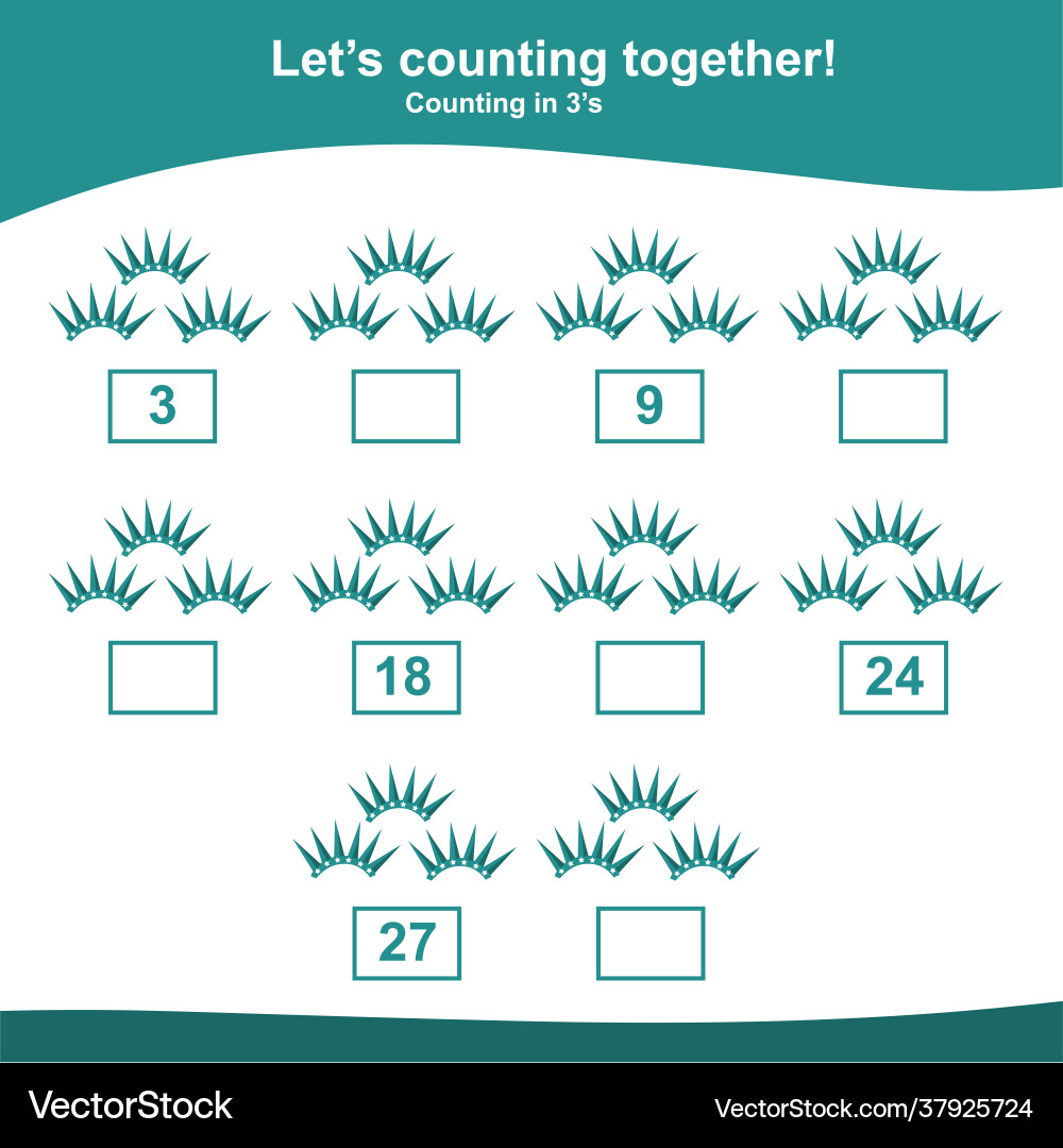 American independence day counting game for presch