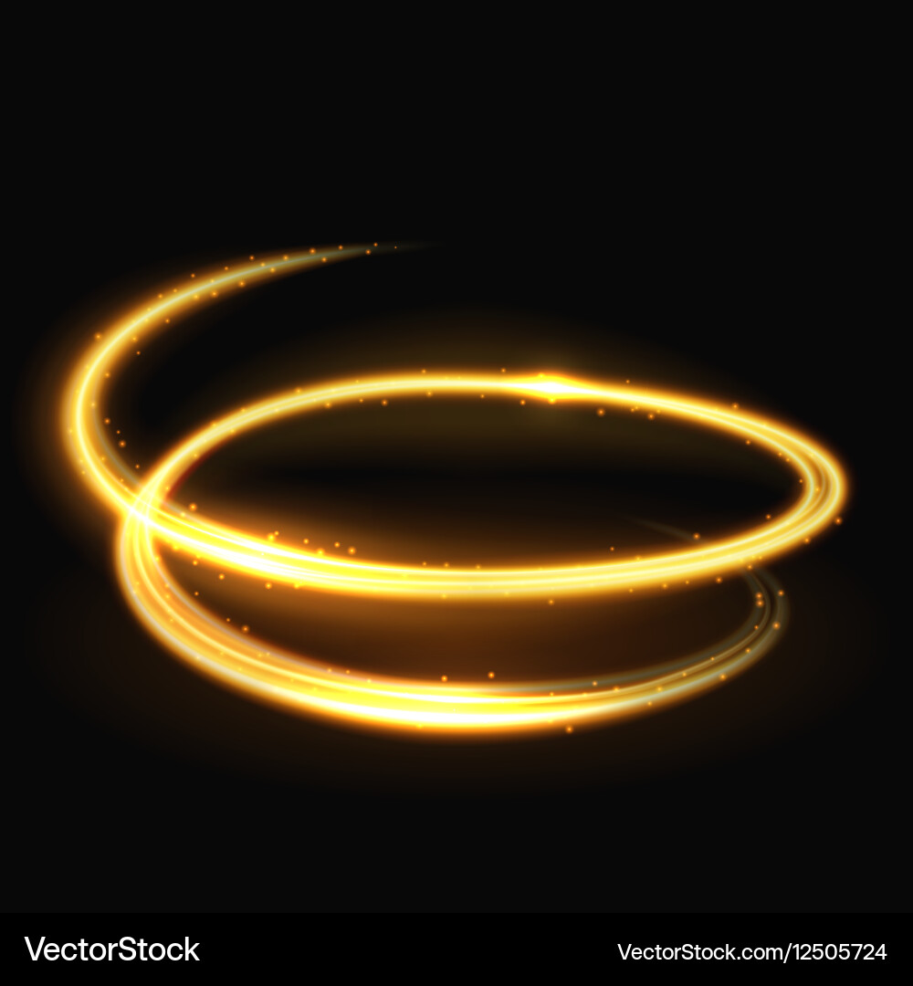 Magic light spiral glitz and glamour effect Vector Image