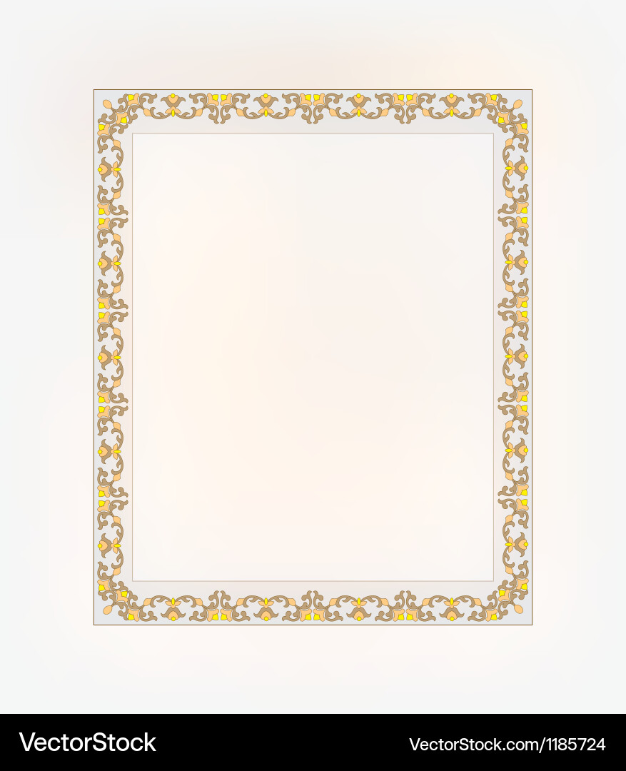 Ornate frame Royalty Free Vector Image - VectorStock