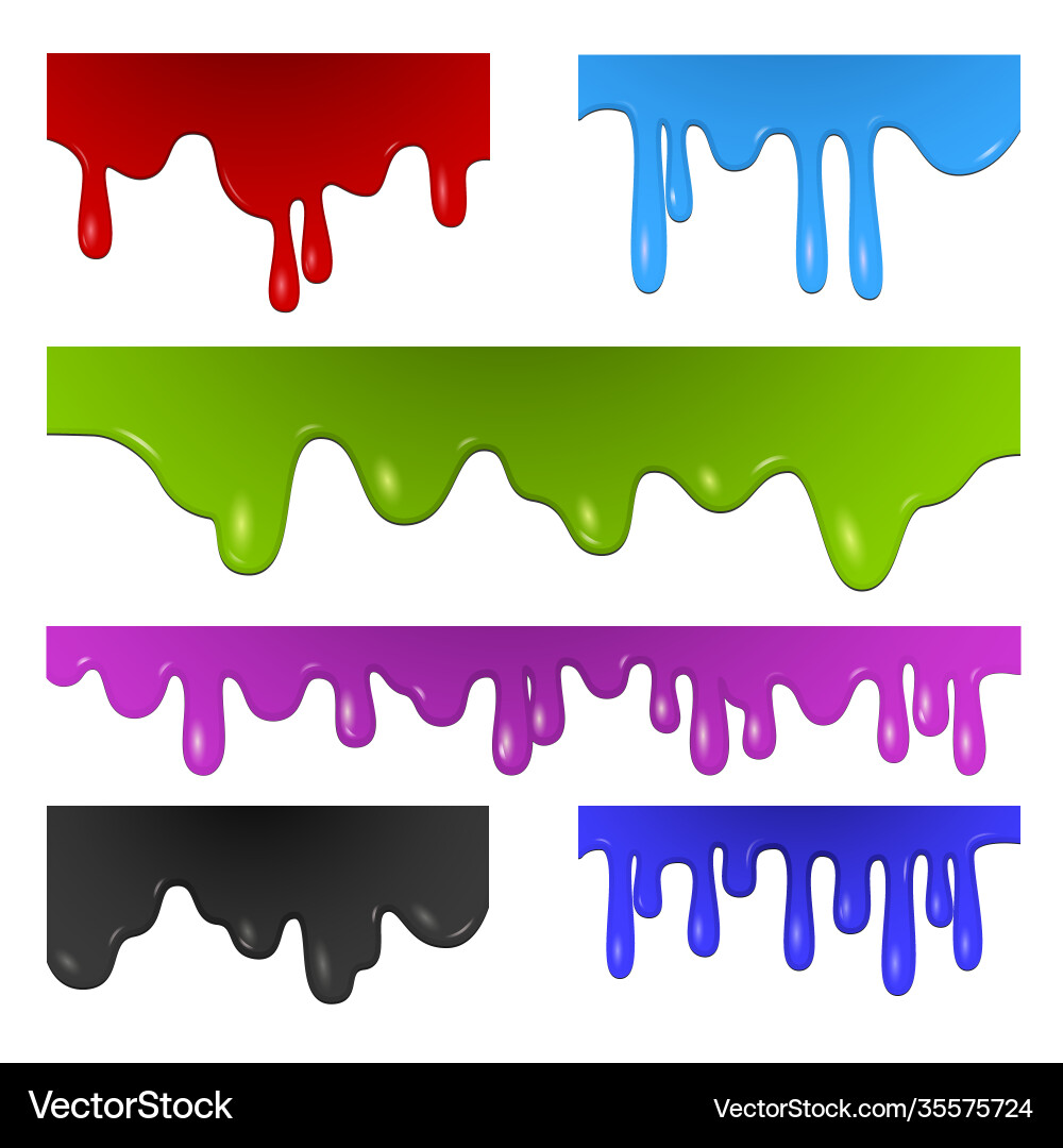 Paint splatter set Royalty Free Vector Image - VectorStock
