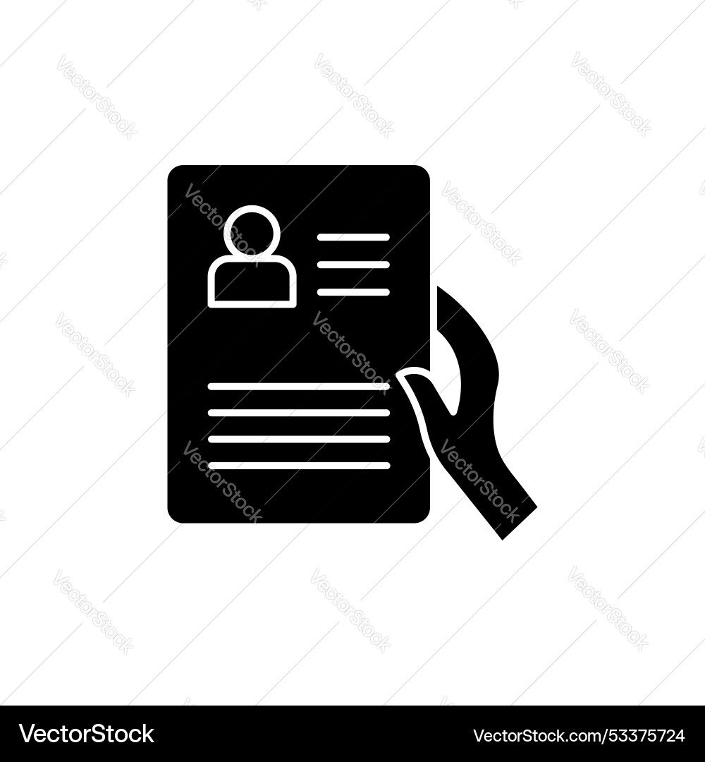 Resume icon set job apply interview symbol Vector Image
