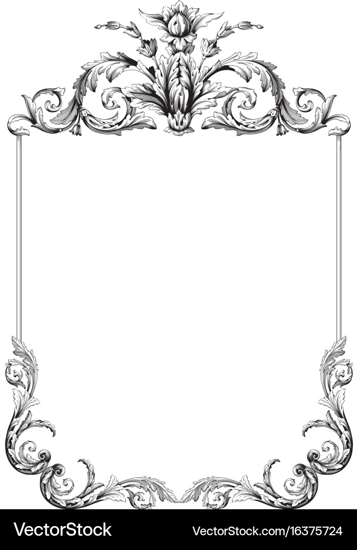 Baroque Frame Vector File - Infoupdate.org