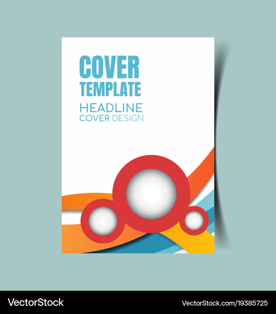 Abstract report cover 16 Royalty Free Vector Image