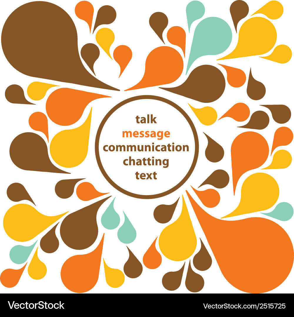 Communication bubbles Royalty Free Vector Image