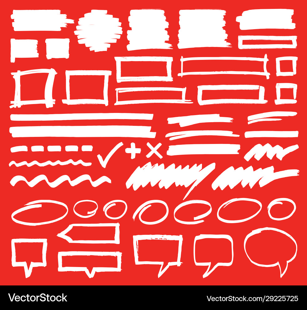 Marker design elements set Royalty Free Vector Image