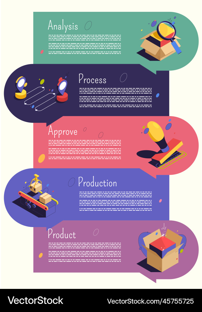 Product quality control isometric concept Vector Image