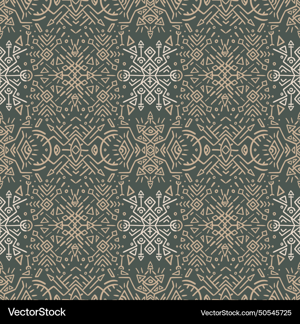 Tribal seamless patterns inspired Royalty Free Vector Image