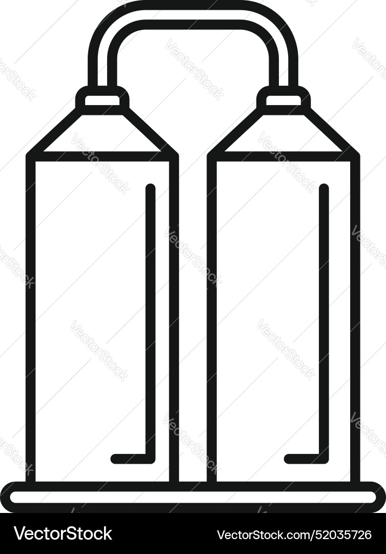 Grain silo icon showing storage structure Vector Image