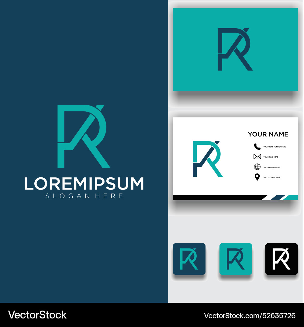 Letter rk modern logo Royalty Free Vector Image