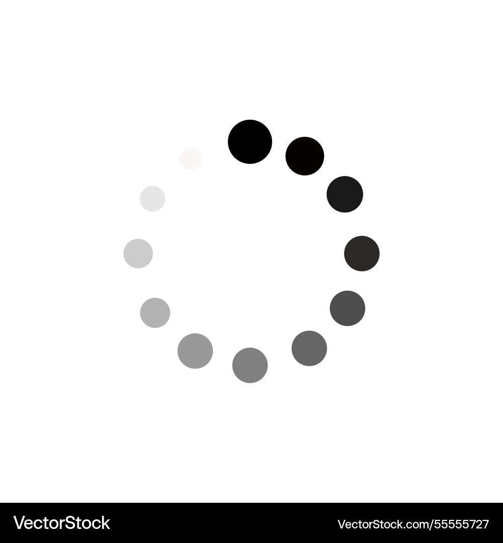 Loading and buffering symbols for websites Vector Image