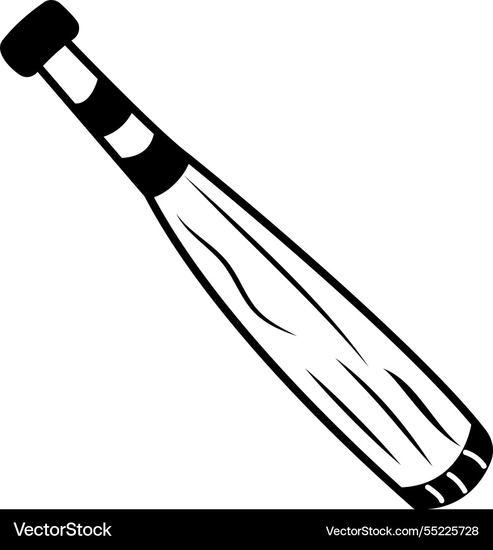 Baseball bat Royalty Free Vector Image - VectorStock