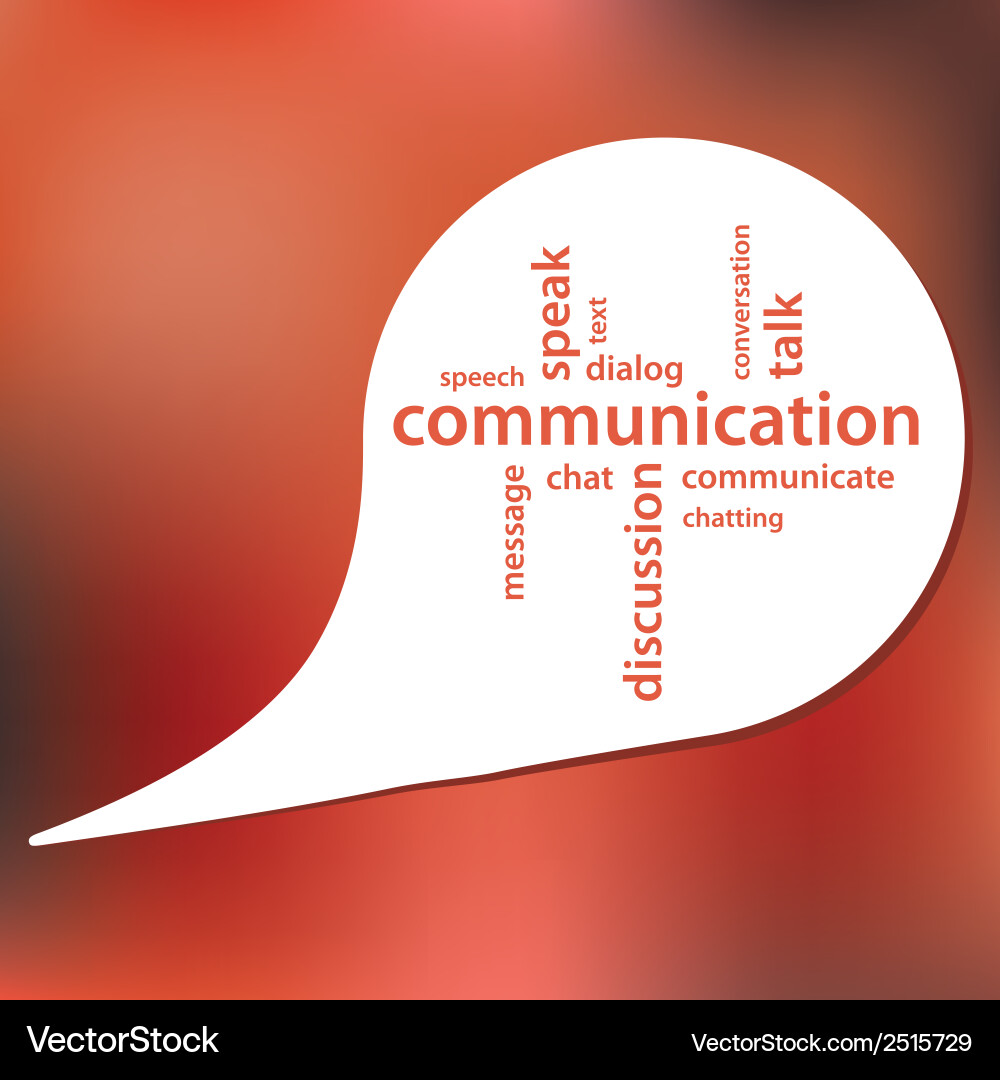 Communication bubble Royalty Free Vector Image