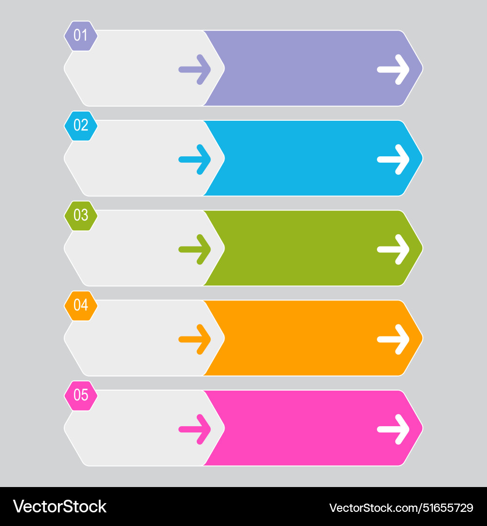 Funnel ribbon infographic template or element Vector Image