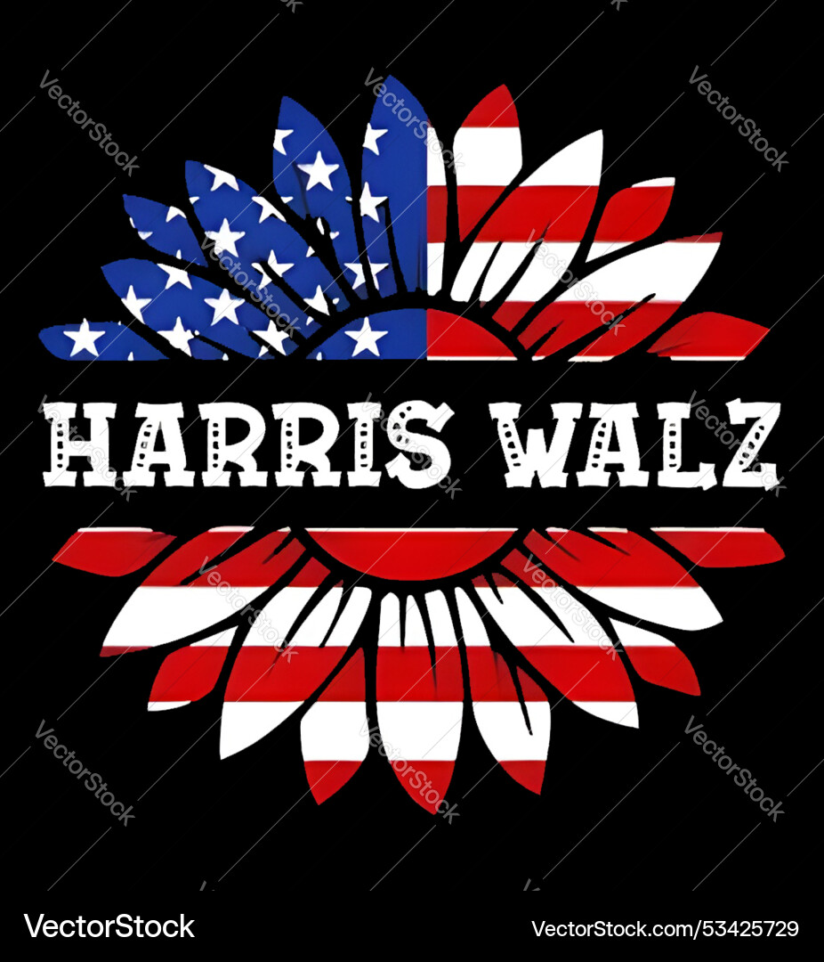 Harris walz Royalty Free Vector Image - VectorStock