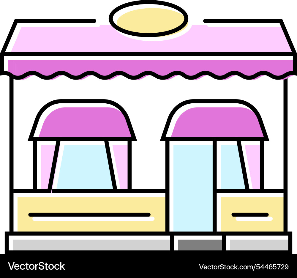 Patisserie street food cafe color icon Royalty Free Vector Patisserie street food cafe color icon Royalty Free Vector