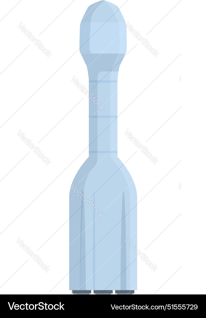 Space rocket standing on launch pad ready for take