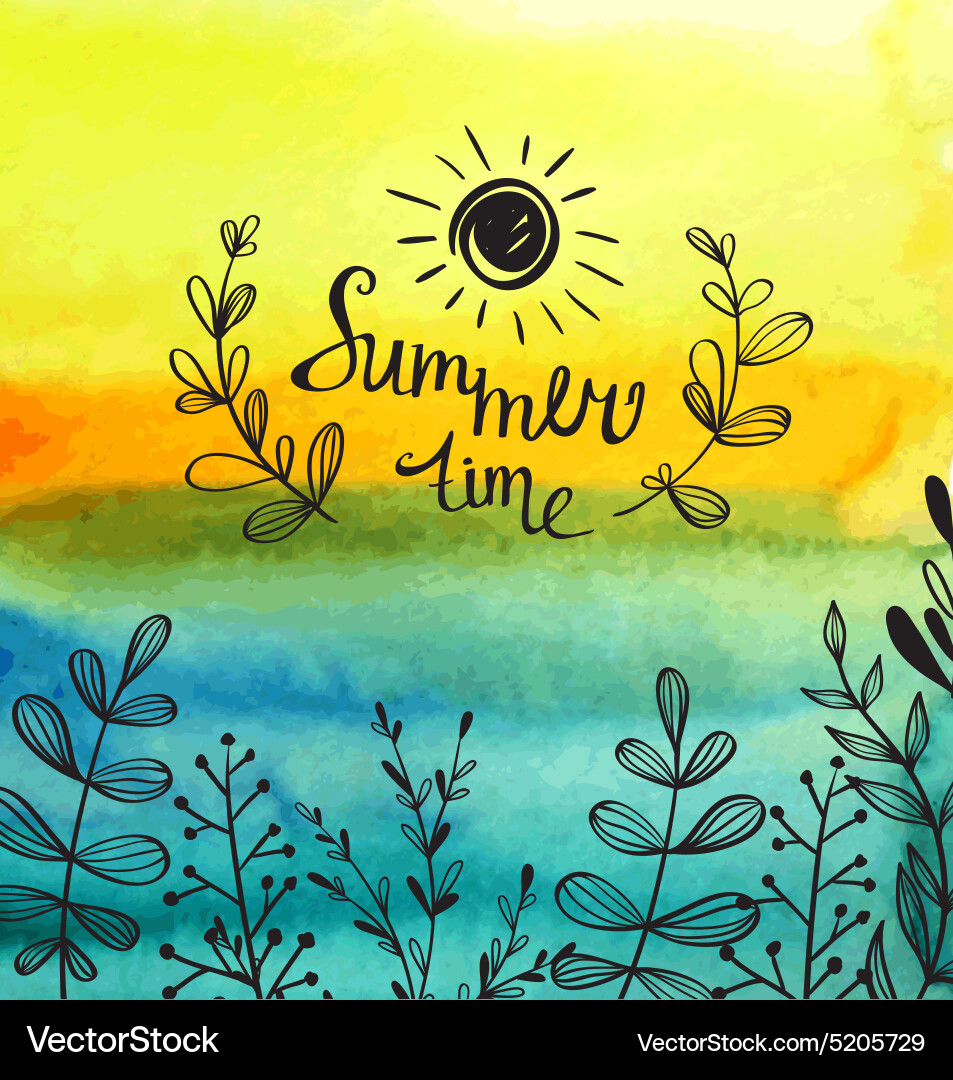 Summer background Royalty Free Vector Image - VectorStock