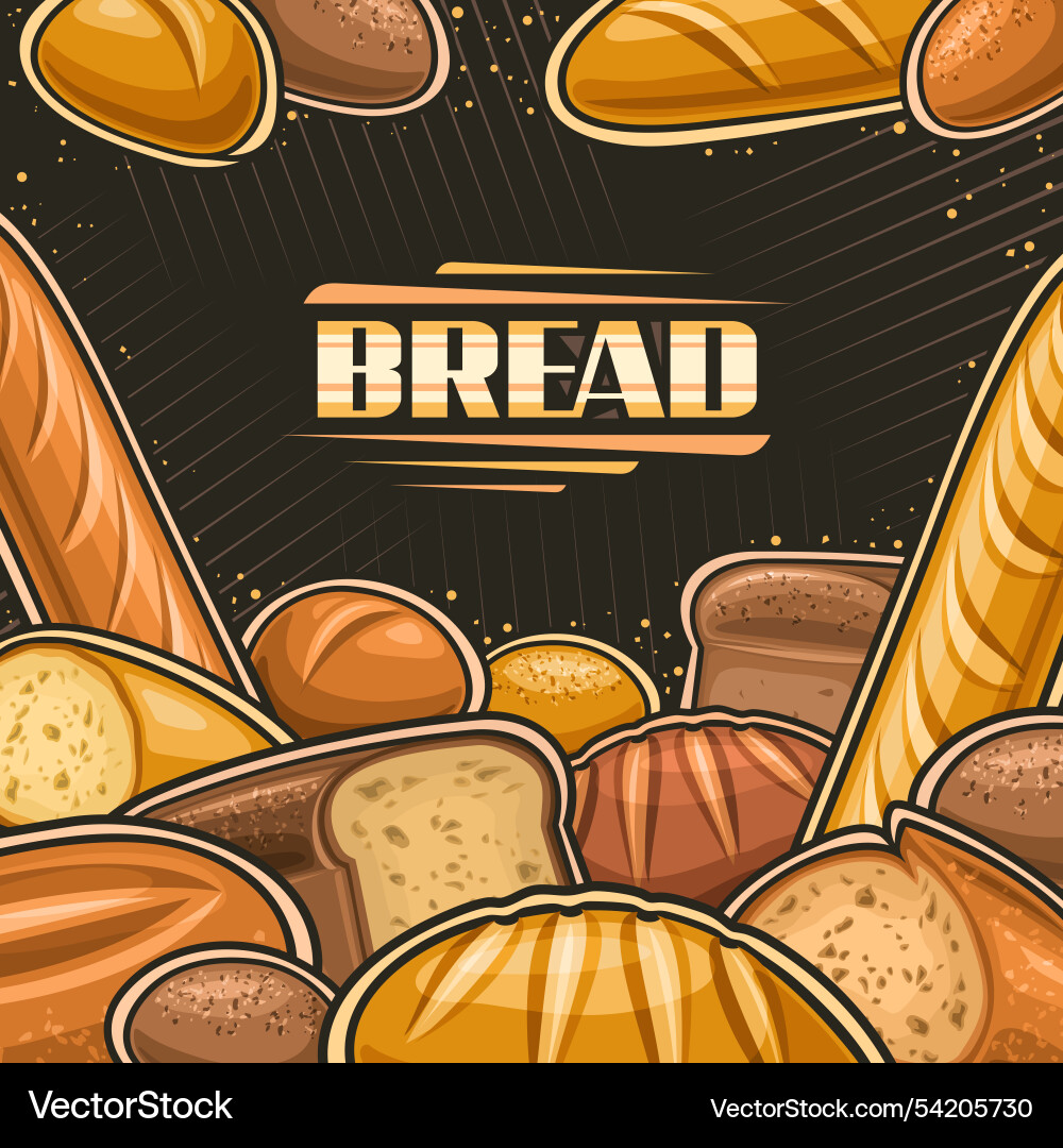 Bread layout Royalty Free Vector Image - VectorStock