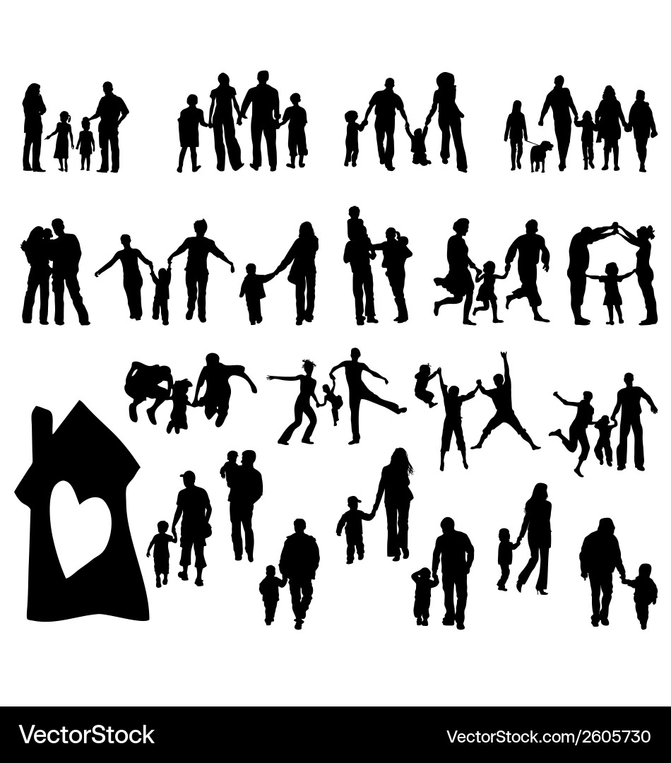 Families Royalty Free Vector Image - VectorStock