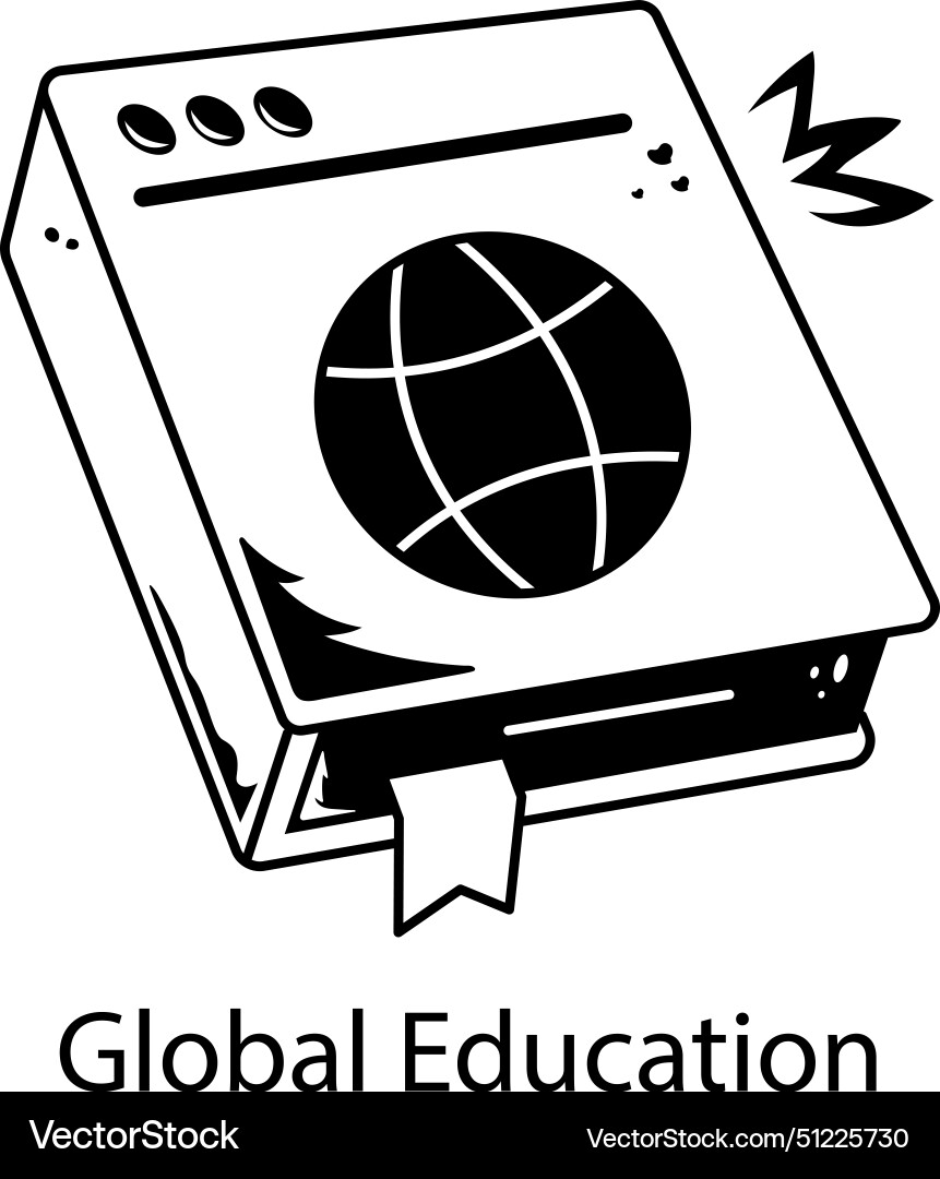 Global education Royalty Free Vector Image - VectorStock