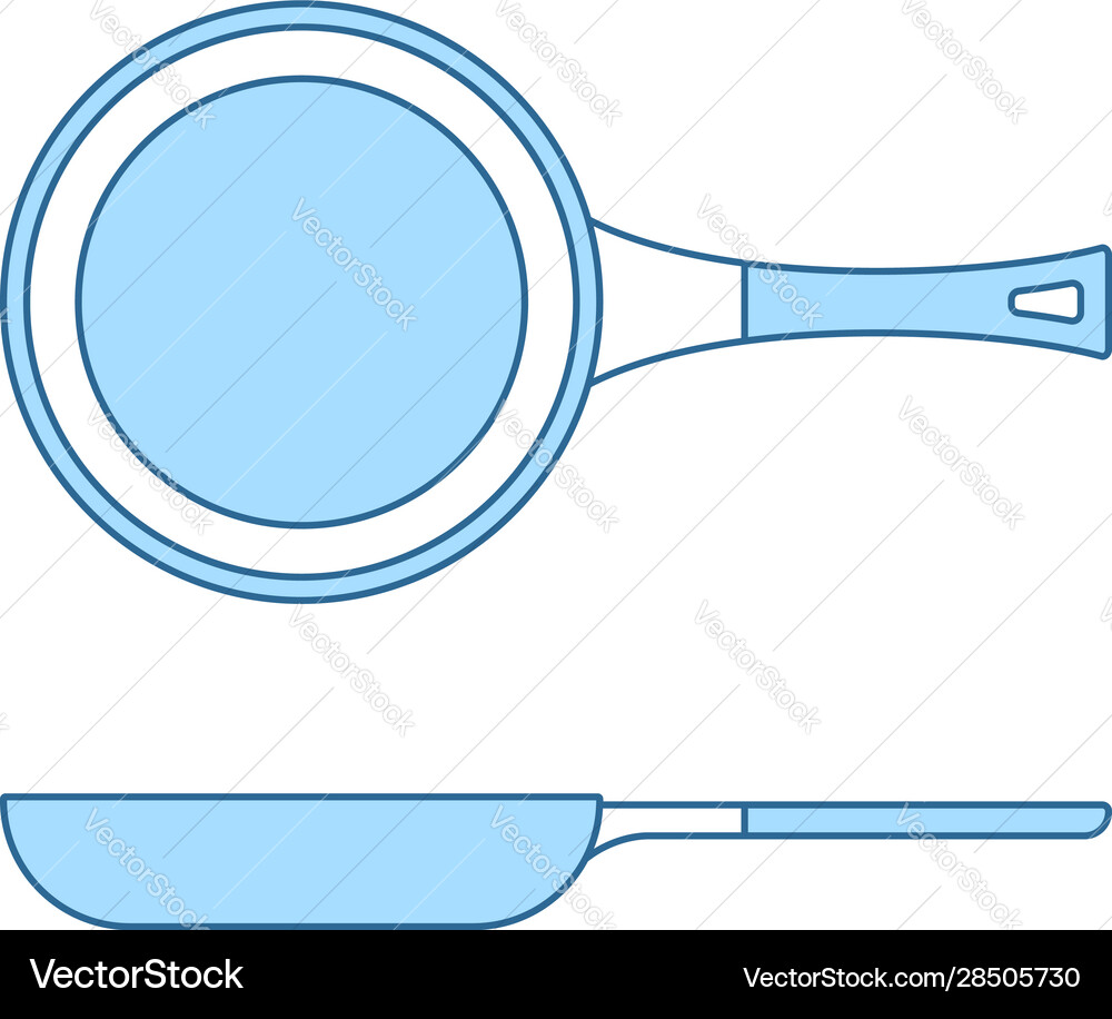 Kitchen pan icon Royalty Free Vector Image - VectorStock