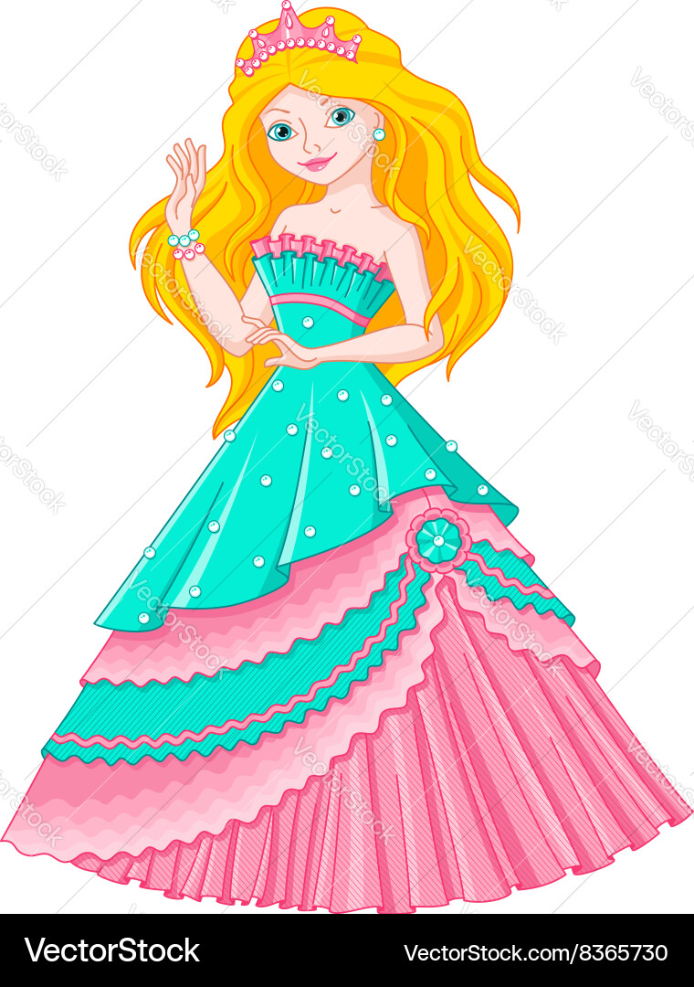 Lovely Mermaid Princess Royalty Free Vector Image