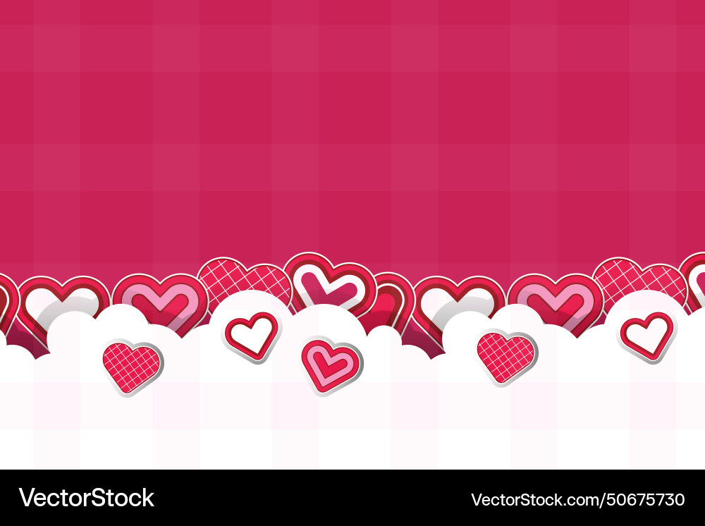 Valentines day background design template Vector Image