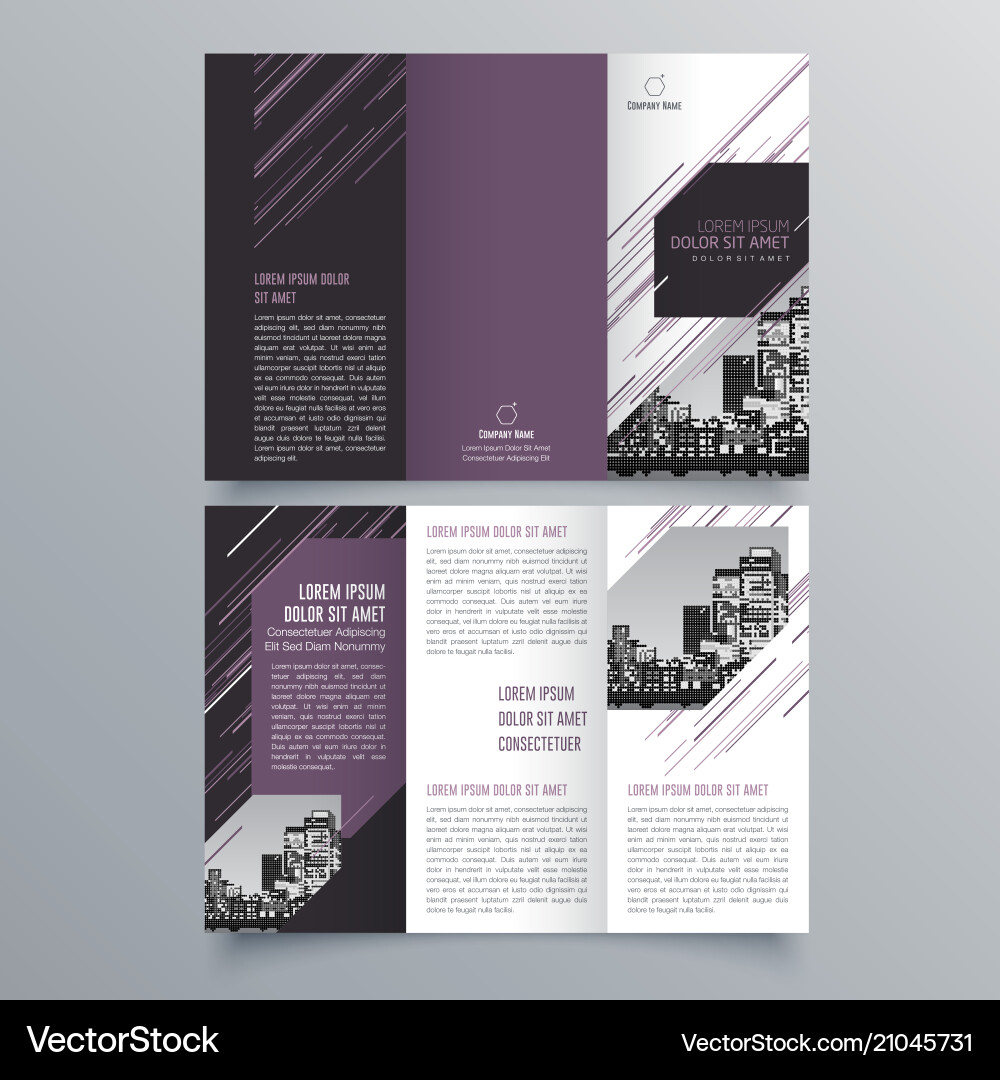 Brochure design template Royalty Free Vector Image