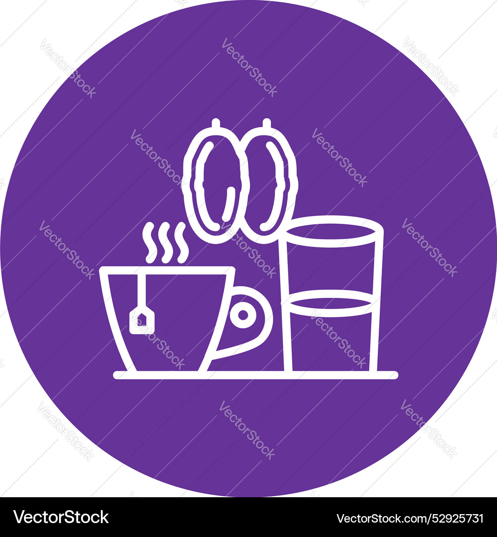 Iftar icon design Royalty Free Vector Image - VectorStock